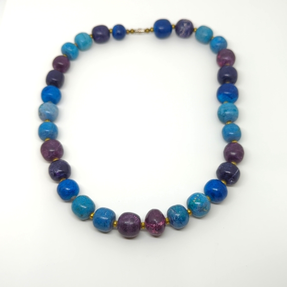 Vintage | Jewelry | Vintage Large Chunky Stone Necklace 22 | Poshmark